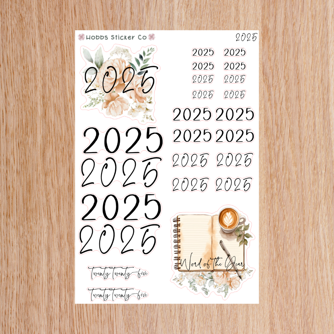 Paper Plan 2025 Sticker Sheet Junior – Hobbs Sticker Co